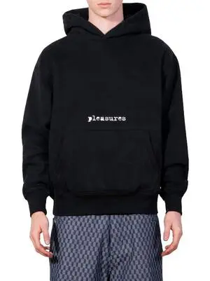 PLEASURES Slip Pullover Hoodie - Black