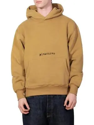 PLEASURES Slip Pullover Hoodie - Camel