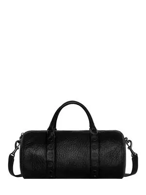 Rebecca Minkoff Leather Barrel Crossbody Bag - Black