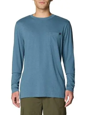 Mountain Hardwear On Edge Organic Cotton & Hemp Long Sleeve T-shirt - Adriatic Blue