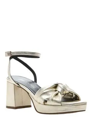 275 CENTRAL Malik Ankle Strap Platform Sandal - Gold