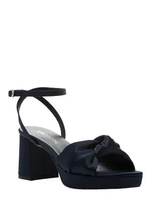 275 CENTRAL Malik Ankle Strap Platform Sandal - Navy