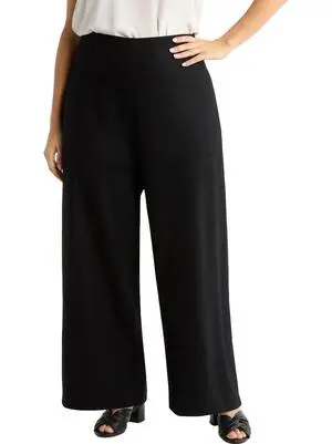 EILEEN FISHER Wool Wide-Leg Trousers