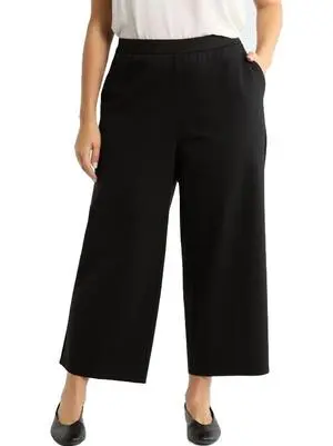 EILEEN FISHER Wide Leg Ankle Length Trousers