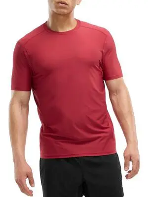 PELOTON Essential Performance Short Sleeve Shirt - Garnet