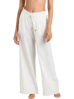 La Blanca Delphine Coast Wide Leg Cover-up Pants - Cream