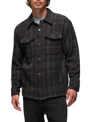 Prana Happy Camp Flannel Snap-up Shirt Jacket - Thyme