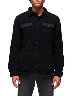 Prana Encinitas Fleece Shirt Jacket - Black