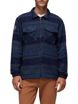 Prana Heritage Flannel Zip-up Shirt - Capulet Blue