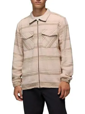 Prana Heritage Flannel Zip-up Shirt - Hush