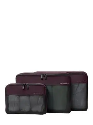 Briggs & Riley 3-Piece Carry-On Compression Packing Cubes Plum