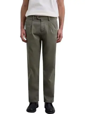 SCALPERS Firenze Relaxed Trousers - Khaki