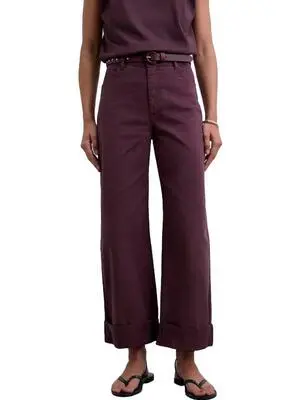 SCALPERS Folded Denim Pant Purple