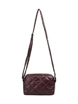 SCALPERS Quilted Crossbody Bag Burgundy