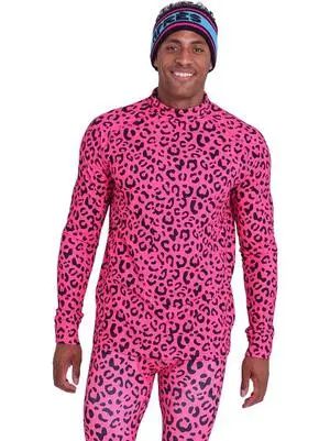 OOSC Baselayer Top - Hotel California Pink Leopard