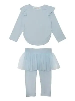 ISOBELLA & CHLOE Two-piece Pant Set - Blue