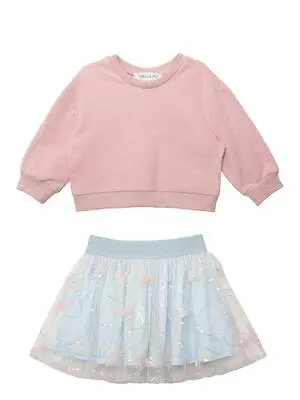 ISOBELLA & CHLOE Chasing Butterflies Two-piece Set - Pink