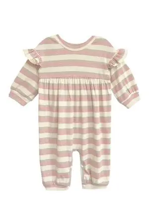 MABEL + HONEY Candy Stripe Romper - Pink