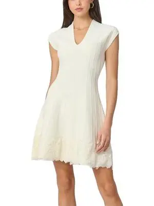 Shoshanna Azalea Courcheval Knit Dress - Ivory