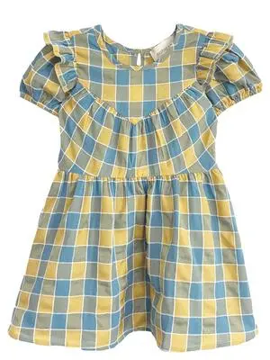 MABEL + HONEY Checkered Dress - Blue