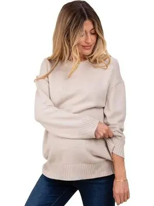 PINKBLUSH Maternity Sweater - Beige