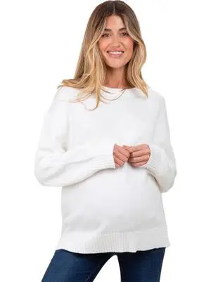 PINKBLUSH Maternity Sweater - Ivory