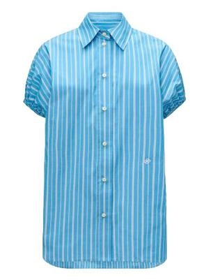 CALLAS MILANO Lecce Capsleeve Shirt Blue Stripe