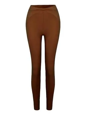 PCFG Legging With Stitch Detail - Brown