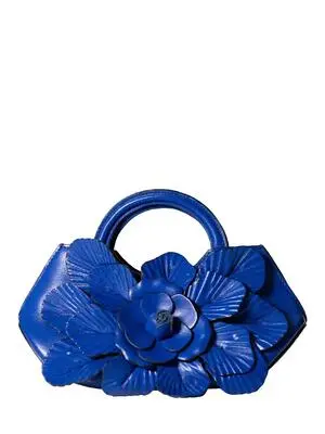 Anne Fontaine Scarlett Mini Leather Bag Ultrablue