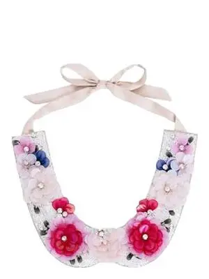 Anne Fontaine Floral Fabric Collar - Grenadine