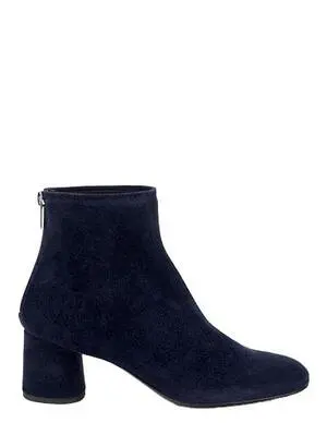 Agl Olga Water Resistant Velour Ankle Boot With Heel - Night