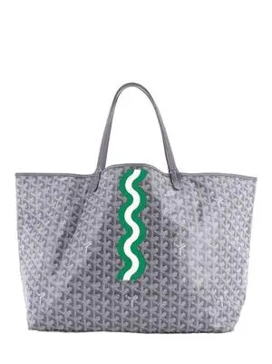 Goyard Saint Louis Tote Printed Coated Canvas Gm - Grey