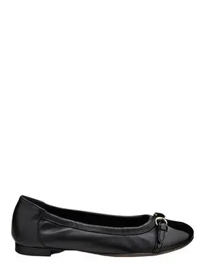 Agl Monika Cap Toe Ballet Flats - Black