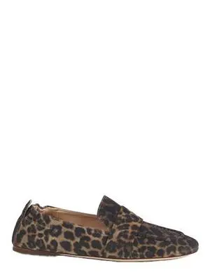 Agl Cristiana Leather Moccasin - Leopard