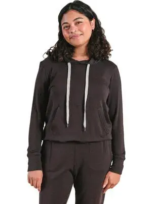 POPLINEN Betty Modal Hoodie - Dark Chocolate