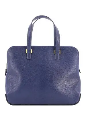 HERMES Escapade Tote Chevre De Coromandel - Bleu De Malte