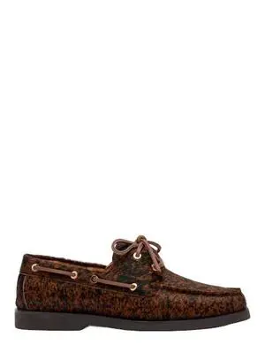 MARC NOLAN Ms. Capri Cowhide Boat Shoes - Brown