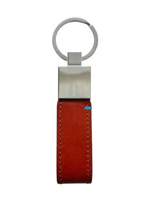 BLUEBONNET Italian Leather Key Tag - Tuscan Tan