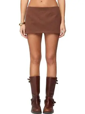 EDIKTED Micro Skort - Brown