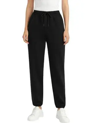 NOCTURNE Drawstring Jogger Pants - Black