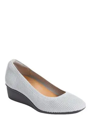 COMFORTVIEW Rowen Slip On Pump - Silver Metallic