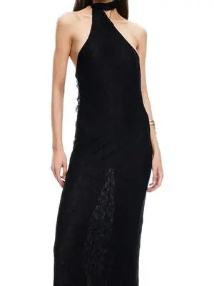 Lioness Lace Maxi Dress - Noir