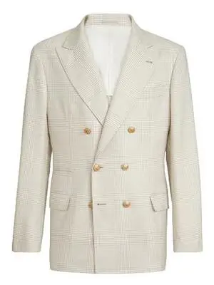 Brunello Cucinelli Prince Of Wales Deconstructed Blazer - Yuta