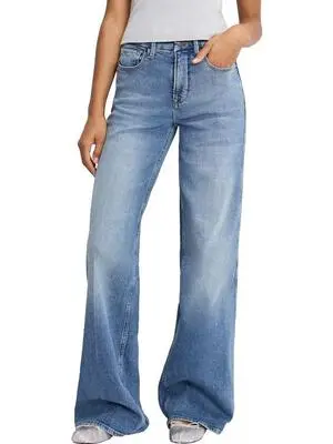 Good American Wide Leg Jeans - Indigo1142