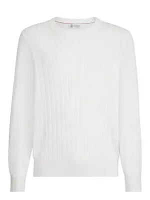 Brunello Cucinelli Cotton Crewneck Sweater - Panama
