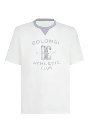 Brunello Cucinelli T-shirt With Print - Off-white