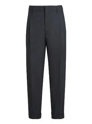 Brunello Cucinelli Virgin Wool Trousers - Anthracite