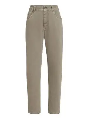 Brunello Cucinelli Baggy Tapered Trousers - Military