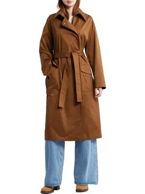 Rag & Bone Stretch Cotton Trench Coat - Light Brown
