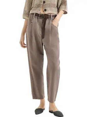 Brunello Cucinelli Five-pocket Trousers - Earth